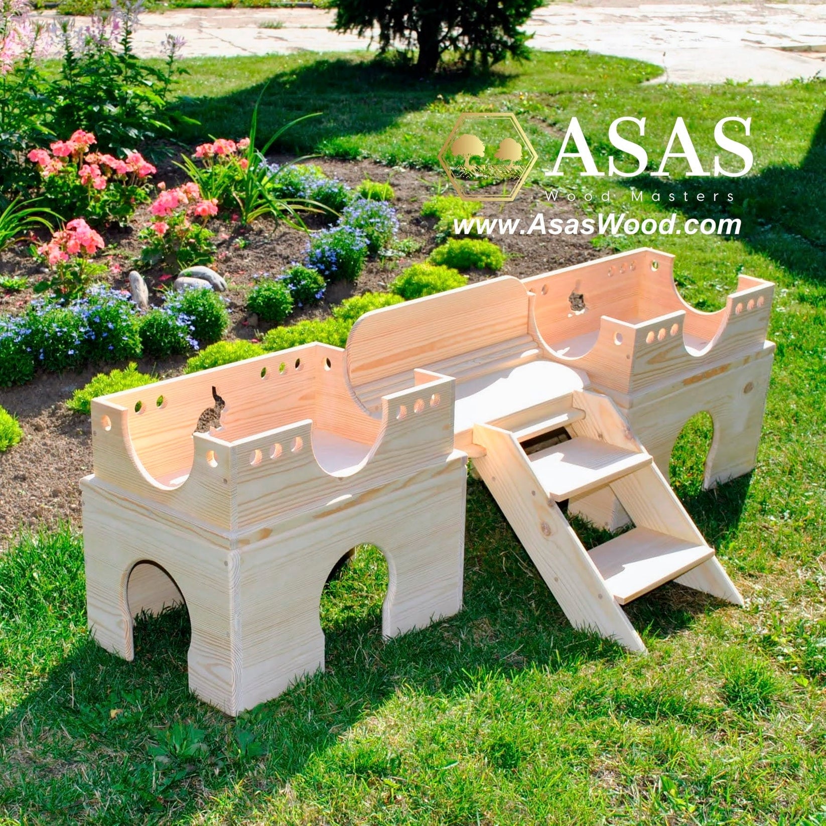 A Safe Wooden Castle Your Rabbit Will Actually Use Every Day – AsasWood